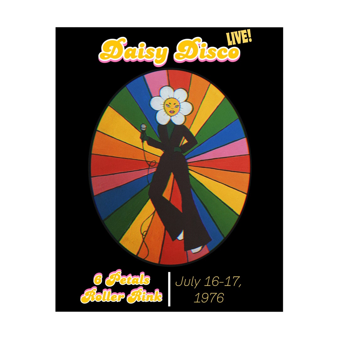 Daisy Disco : 70s Retro Concert Poster - Etsy