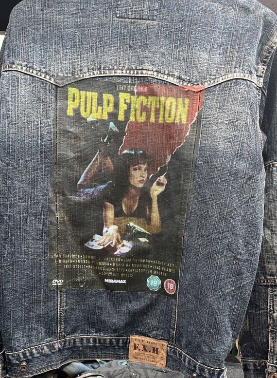 Vintage Upcycled Reworked Pulp Fiction film print vin… - Gem