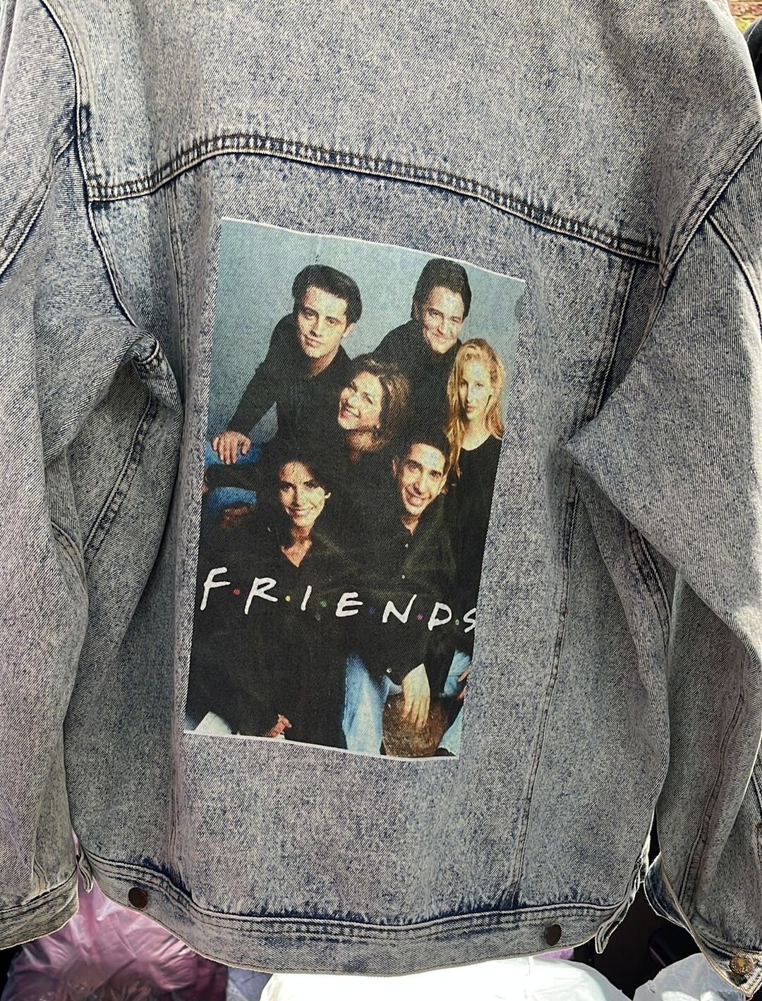 Vintage Upcycled Reworked Friends TV Show Sitcom Comedy Print Blue ...