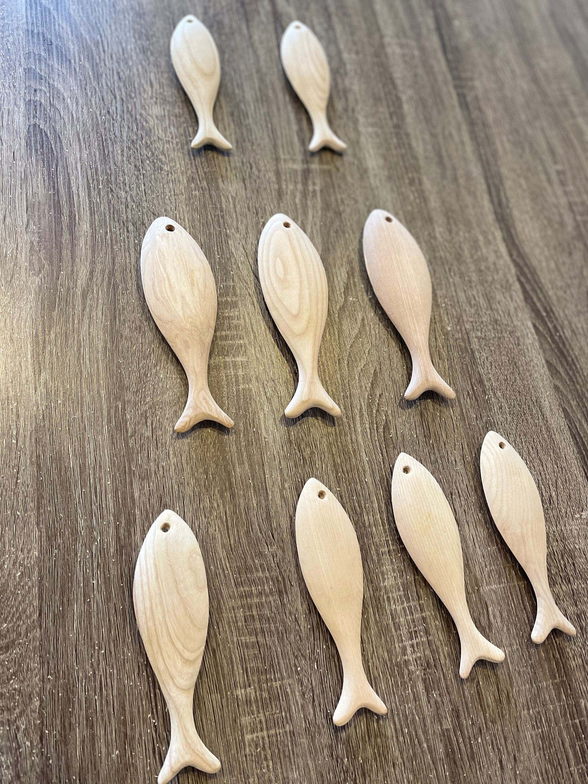 Wooden Fish for Painting for Kids Creative Toys for Kids Wooden Fish ...