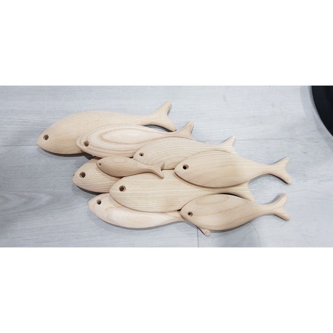 Wooden Fish for Painting for Kids Creative Toys for Kids Wooden Fish ...
