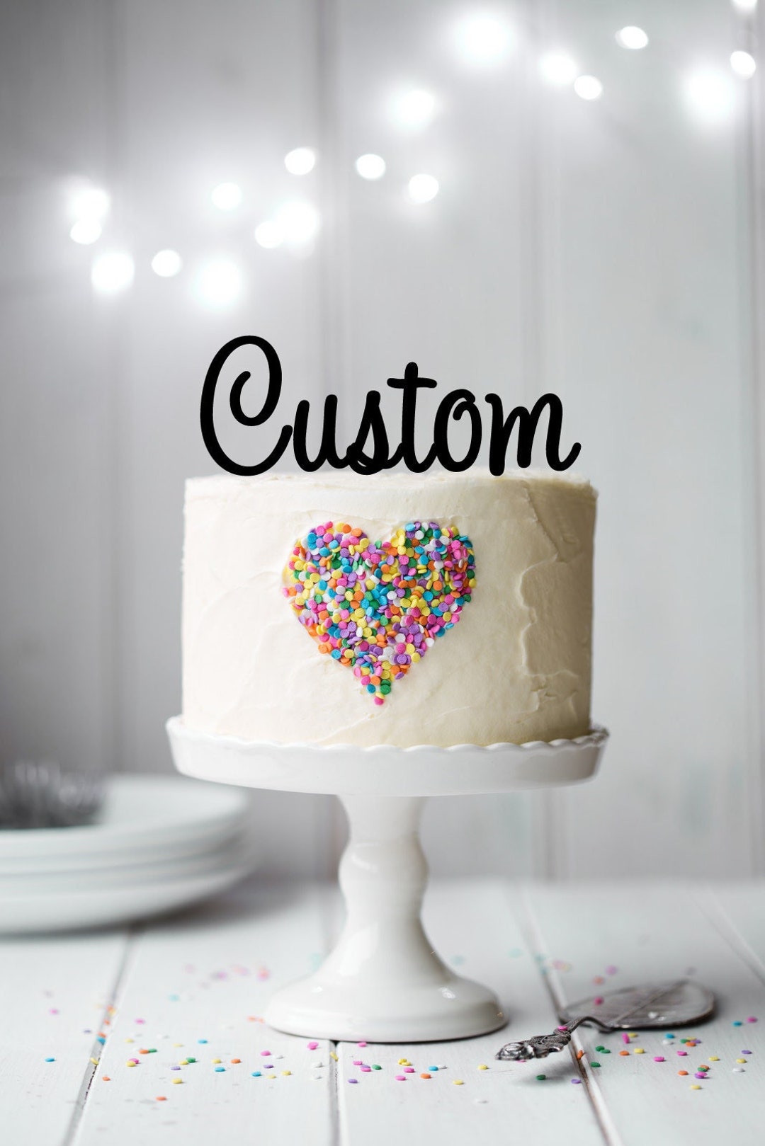 Personalised Cake Topper Name Cake Decoration Custom Cake Topper ...