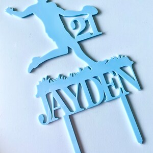 AFL Football Birthday Cake Topper | Personalised AFL Cake Decoration ...