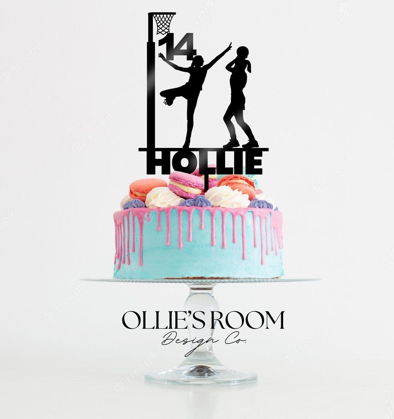 Netball Birthday Cake Topper Personalised Netball Cake - Etsy