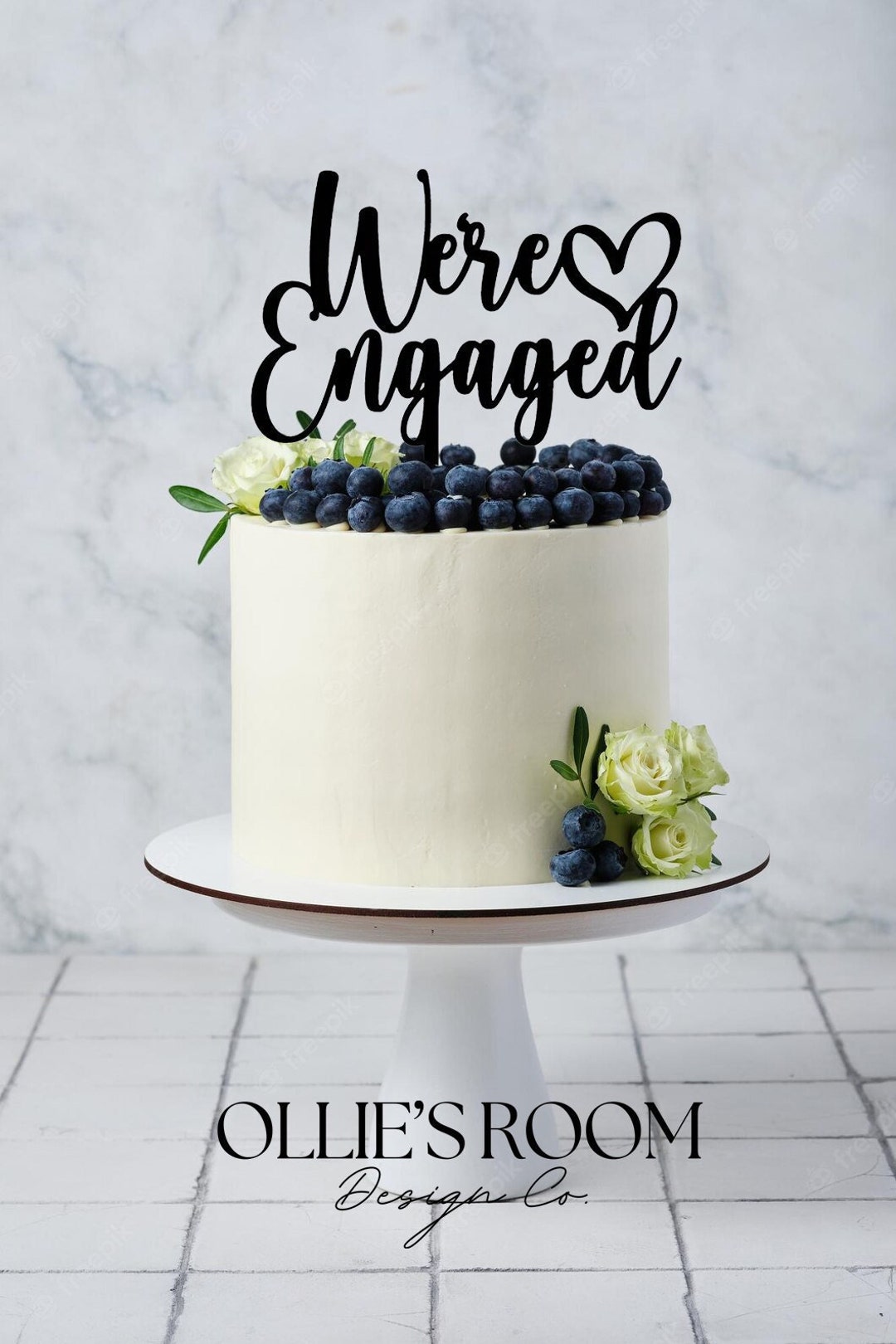 We're Engaged Cake Topper Engagement Cake Topper Cake Topper Australia ...