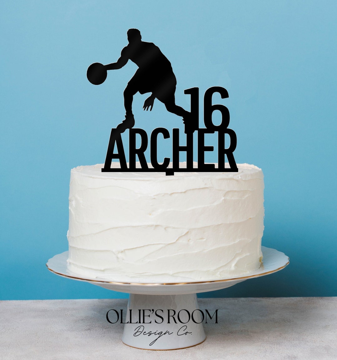 Basketball Birthday Cake Topper Personalised Basketball Cake Decoration ...