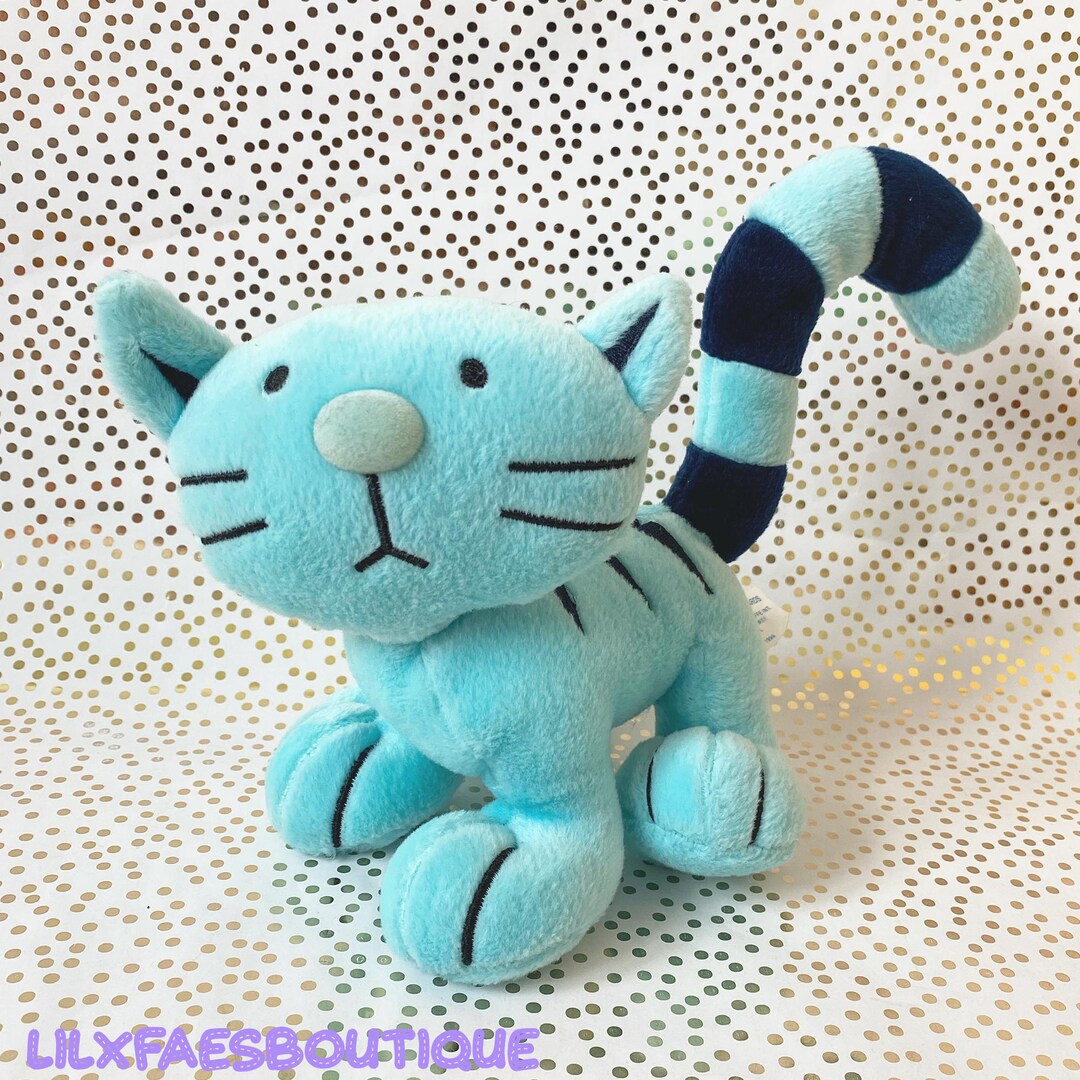 10" 1998 Pilchard Bob the Builder Blue Cat Soft Toy Plush - Etsy