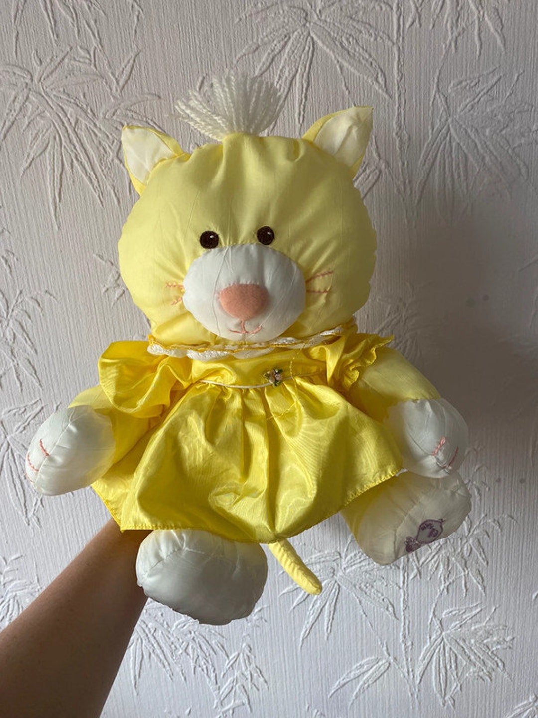 1990s Fisher Price Puffalump Yellow Cat - Etsy