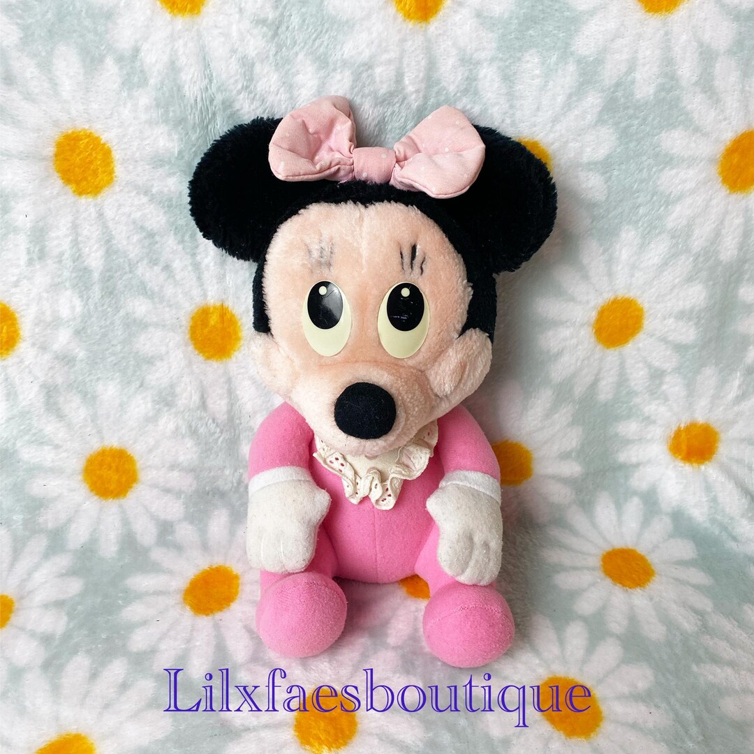 1984 Disney Baby Playskool Minnie Mouse Sitting 7 Plush Toy in Pink - Etsy