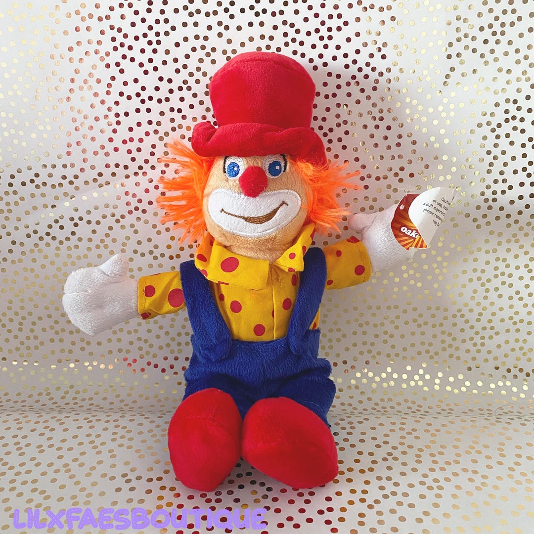 11.5" Clown Soft Toy Plush Doll Kidcore Style With Tags - Etsy