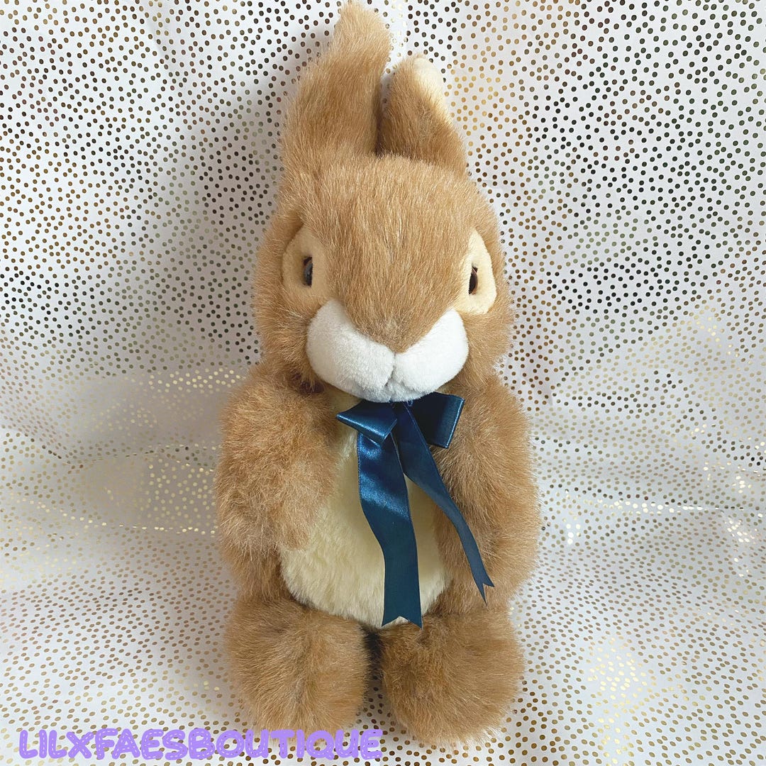 16" Vintage Highly Detailed Bunny Soft Toy Plushie - Etsy