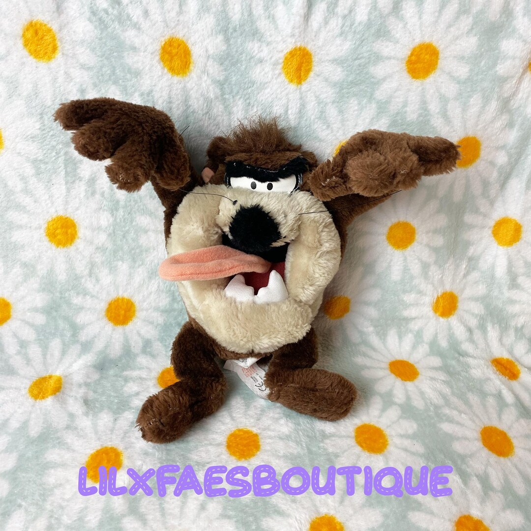 Vintage 2000 Looney Tunes Taz Devil Soft Toy Plushie - Etsy