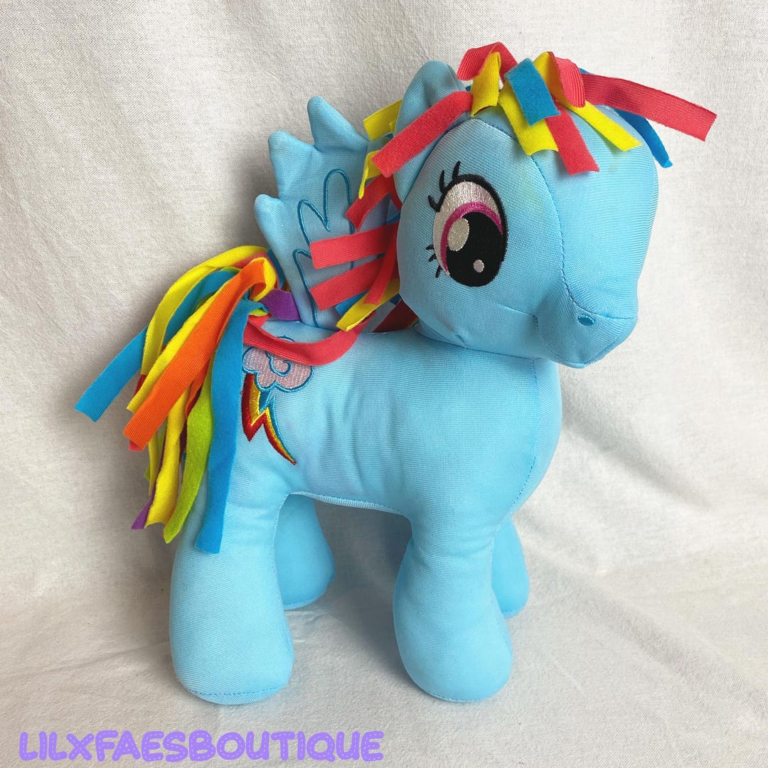 12" 2014 Rainbow Dash Scribble Softies Soft Toy Plushie Pony - Etsy