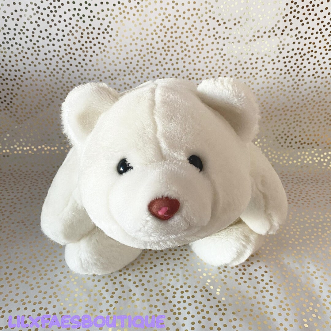 Vintage 1980 Dated 9" GUND Snuffles White Bear Plushie Soft Toy - Etsy
