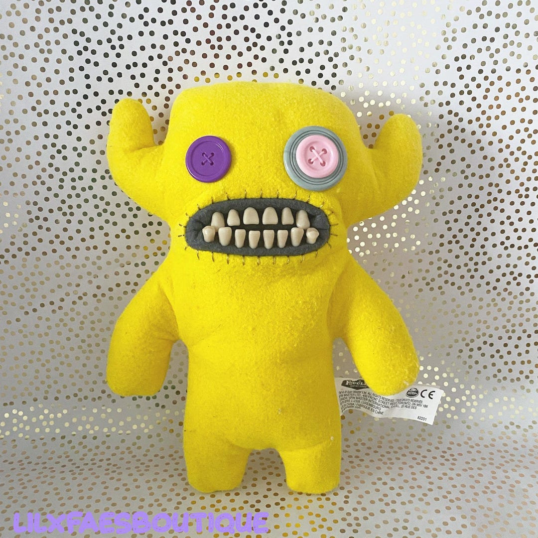 9" Yellow Fuggler Grumpy Grumps Soft Toy Plushie - Etsy