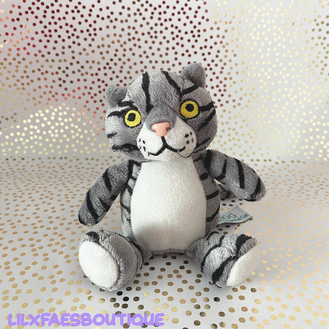 Mog the Forgetful Cat Small Soft Toy Beanie Plush Judith Kerr Aurora 5 ...