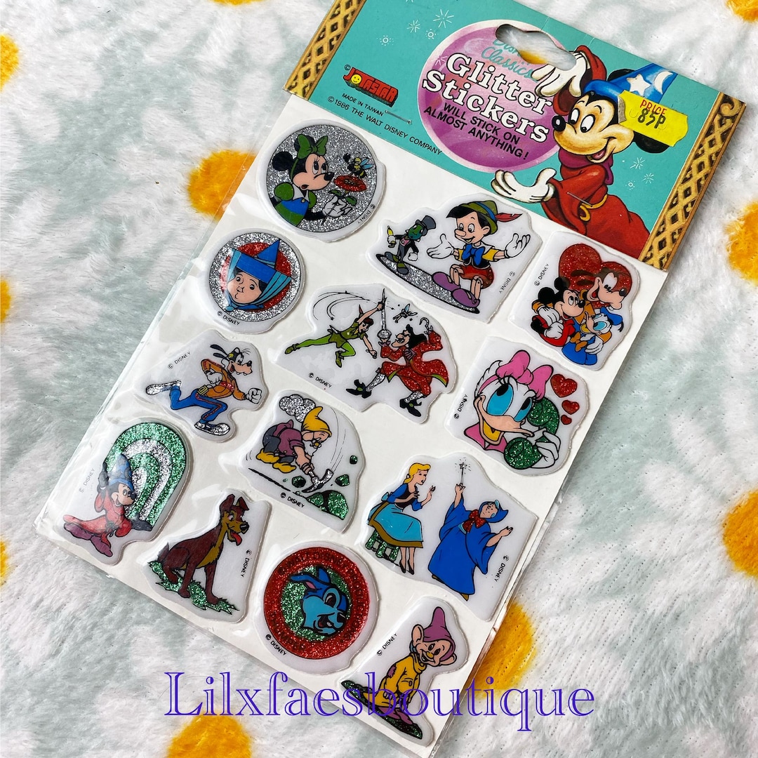 RARE Vintage Sealed 1986 Dated Disney Puffy Stickers - Etsy