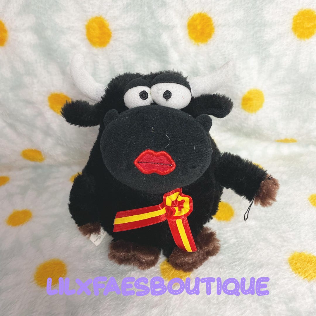 Vintage 1990s Marin Spain Bull Soft Toy Plushie - Etsy