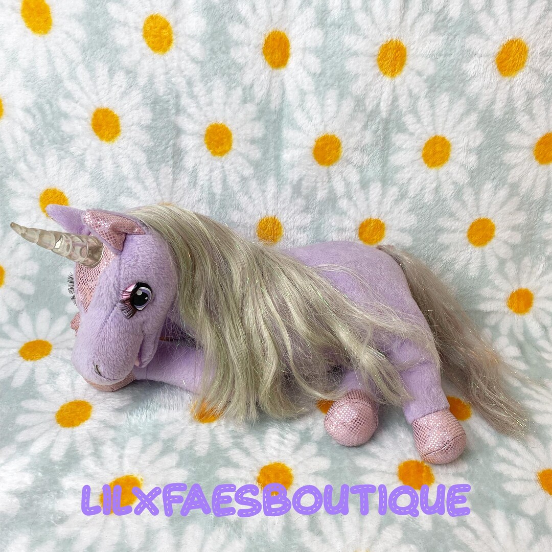 Vintage 2003 Lila Swan Lake Unicorn Soft Toy Plushie *doesnotwork* - Etsy