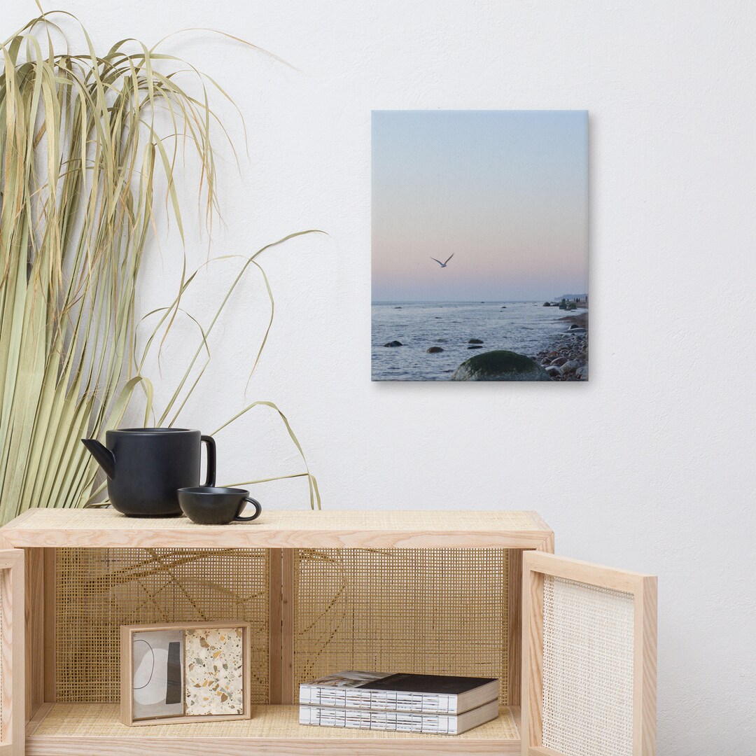 Evening Sunset Sea Canvas - Etsy