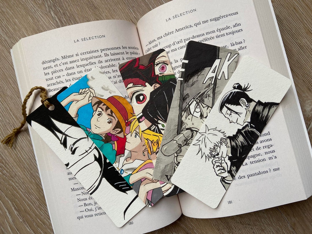 Personalized Manga/anime Bookmarks - Etsy