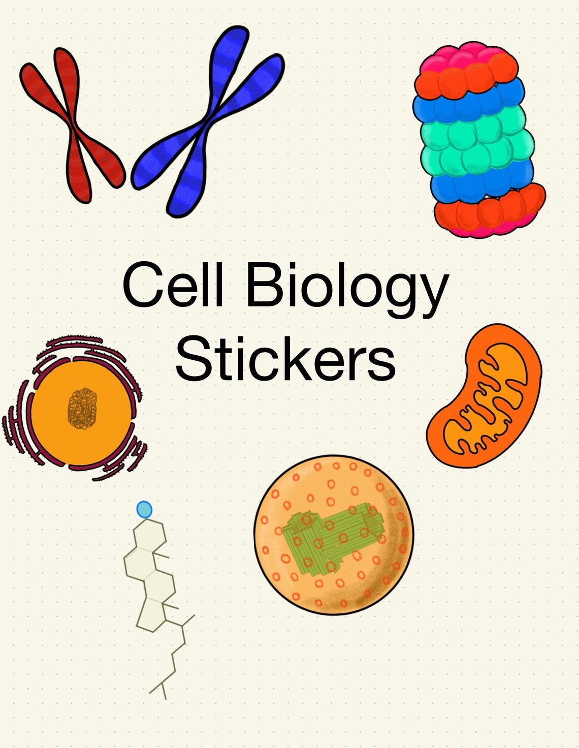 Artsbygol'm- Cell Biology Stickers- Precropped Png's, Goodnotes File ...