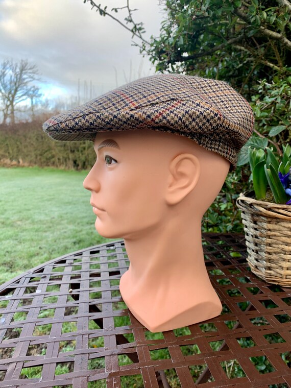 VINTAGE TWEED CAP - Vintage English Country Wool Twee… - Gem