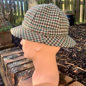 DEERSTALKER TWEED HAT - Vintage English or British Country Tweed ...