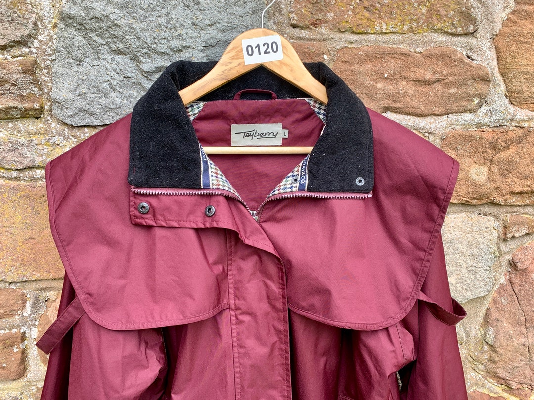 OUTBACK COAT - Plum or Wine Coloured 3/4 Length Equestrian Outback ...