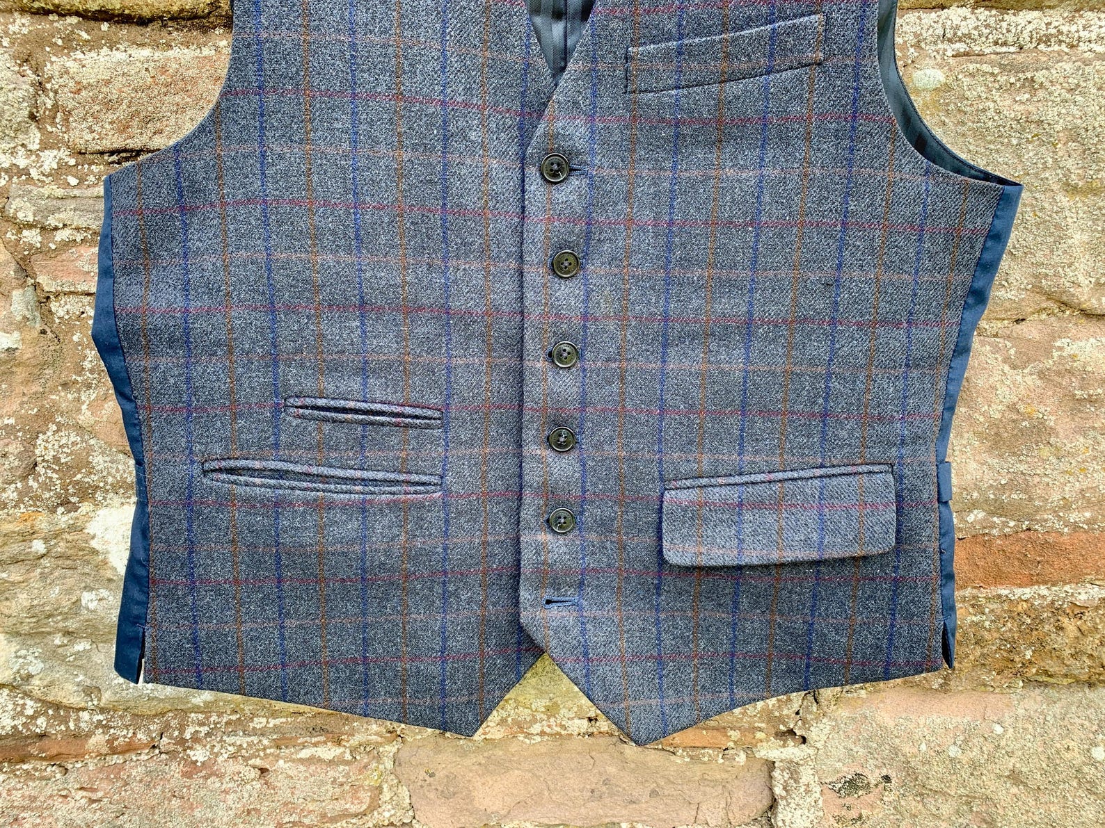 VINTAGE WAISTCOAT VEST - Classic English Style Waistcoat or Vest, With ...