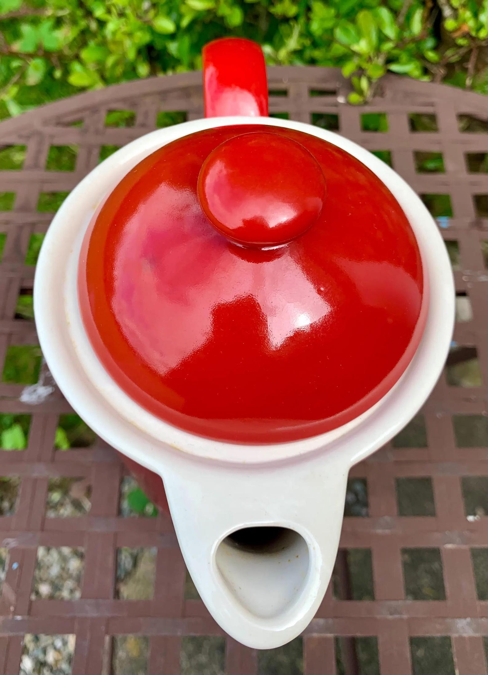 RETRO Nescafe COFFEE POT - Vintage or Retro Red Nescafe Ceramic Coffee ...