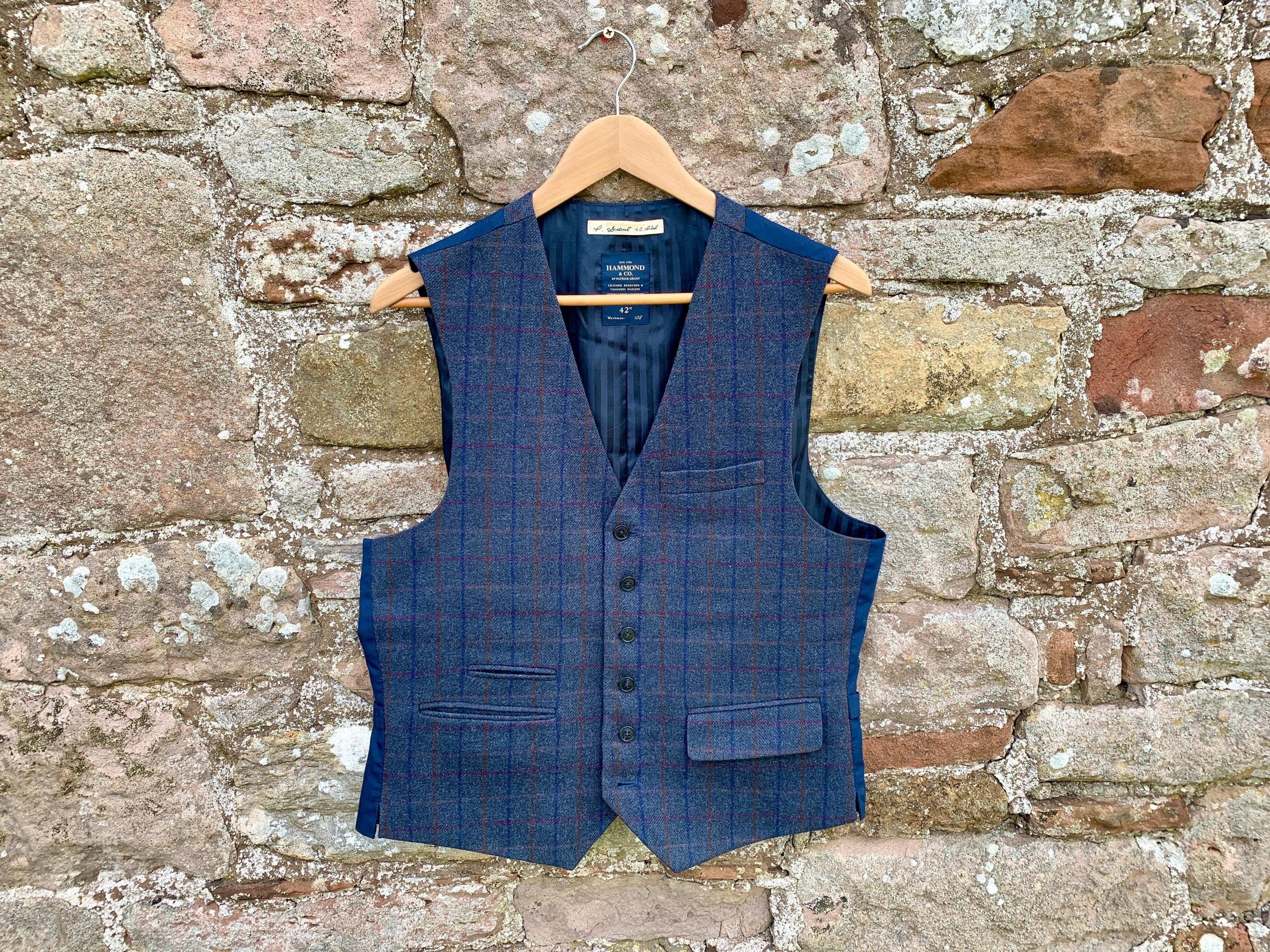 VINTAGE WAISTCOAT VEST - Classic English Style Waistcoat or Vest, With ...