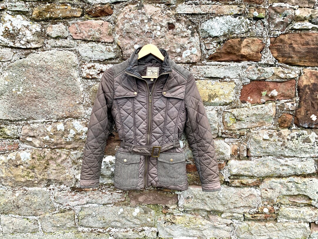 COUNTRY TWEED JACKET - Super Cute Ladies Brown Country Quilted Jacket ...