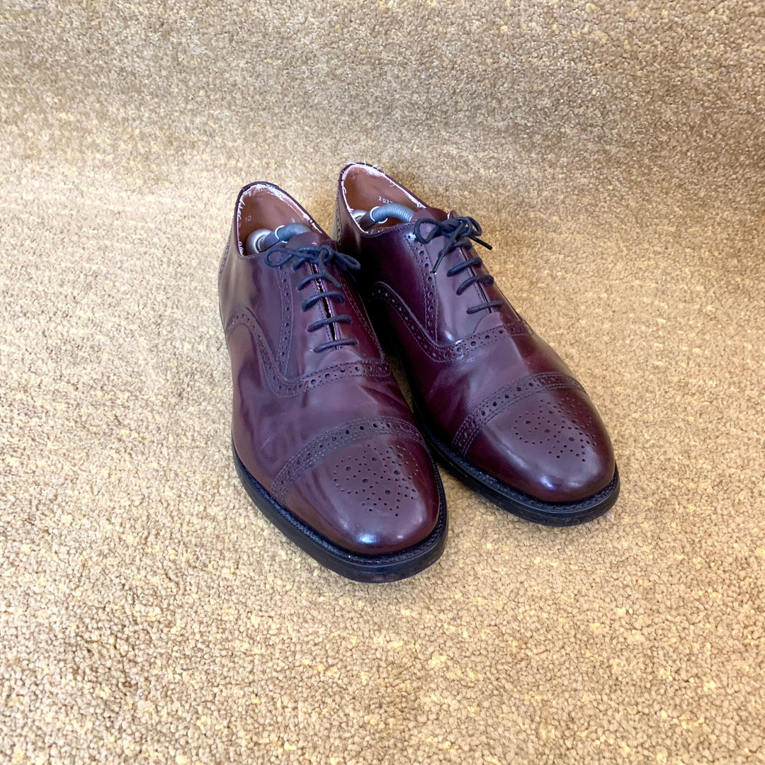 Retro 90s Classic Oxford Bench / Hand Grade Shoes Recently Resoled - Etsy
