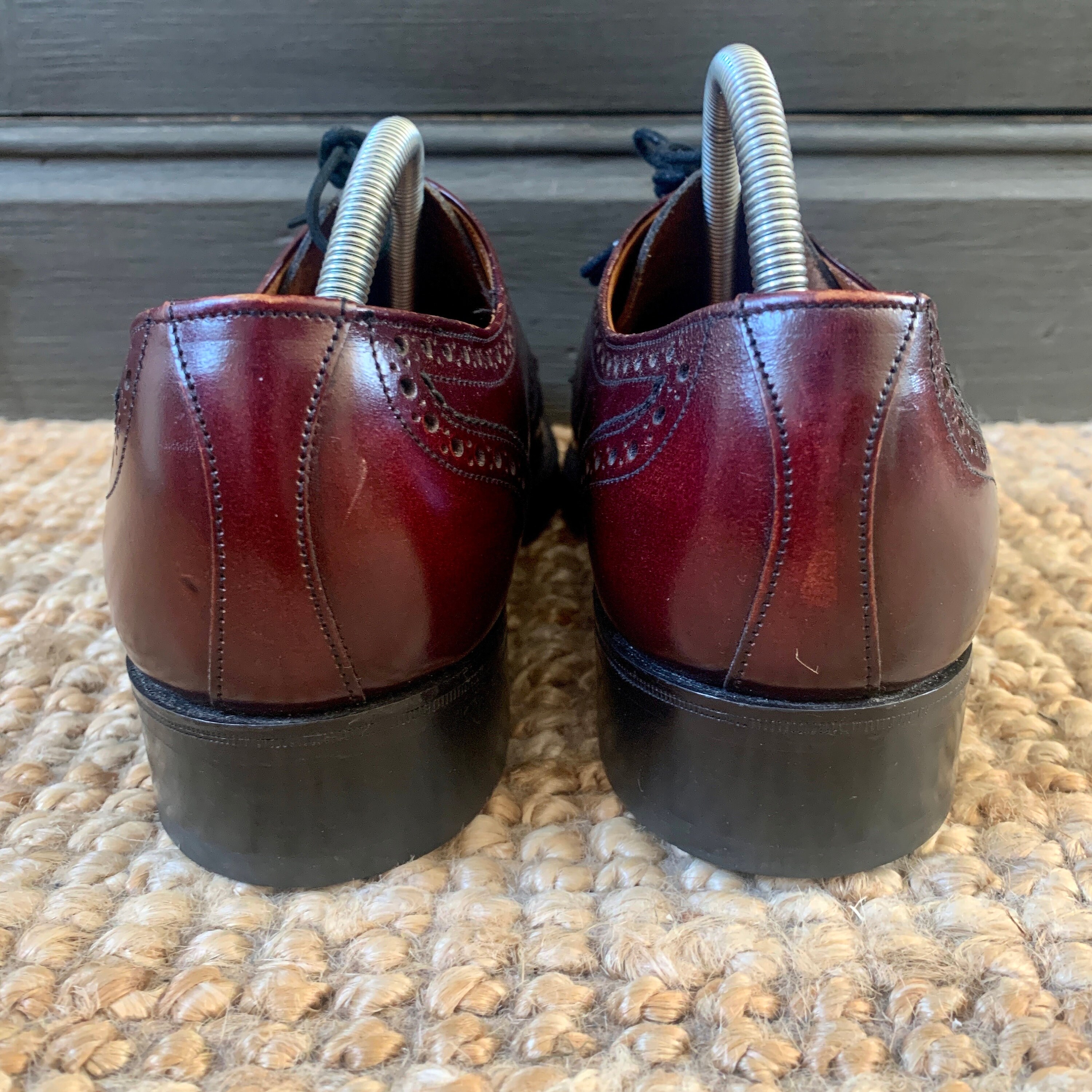 Classic English Wingtip Brogues by St Michael. Brown Burgundy or ...