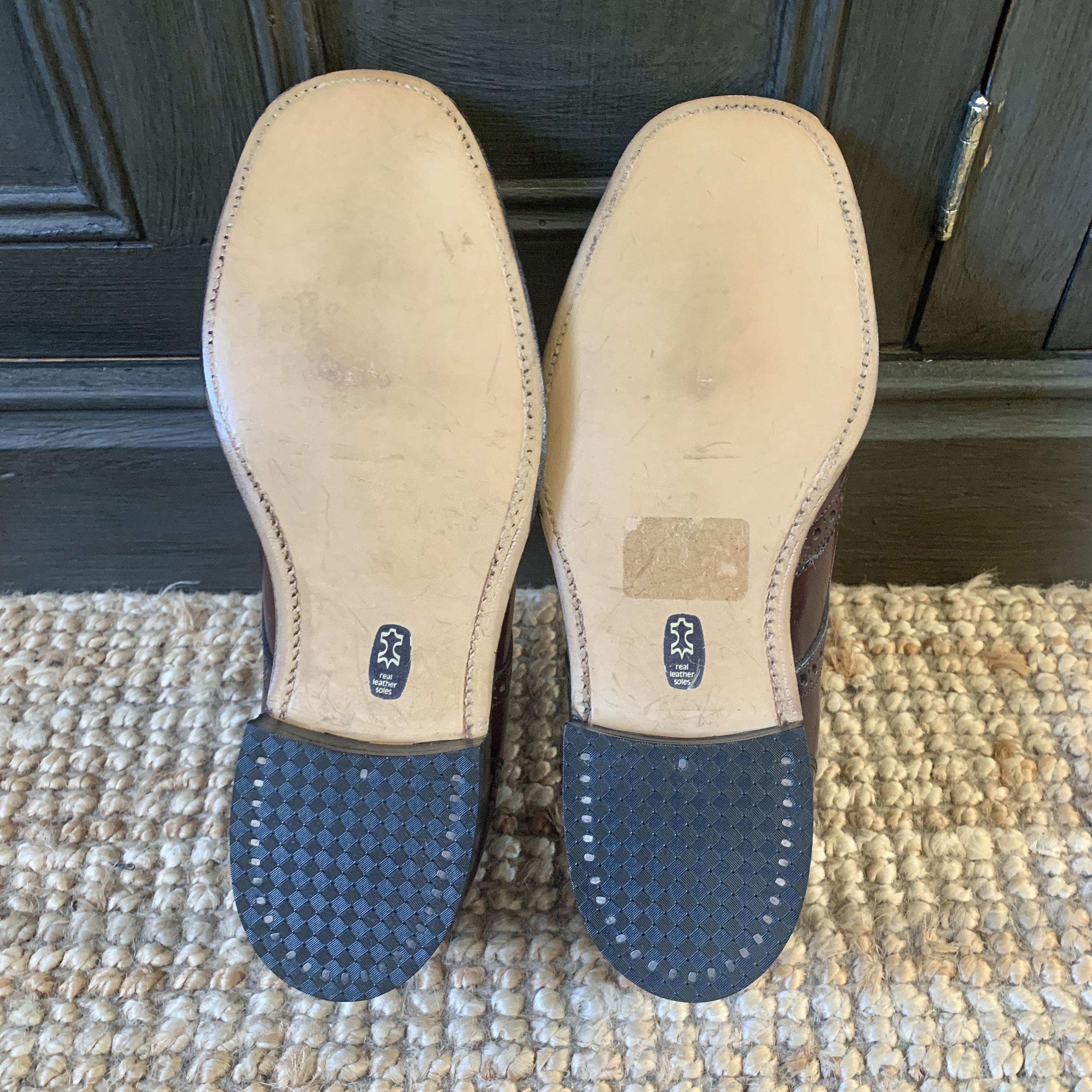 Classic English Wingtip Brogues by St Michael. Brown Burgundy or ...