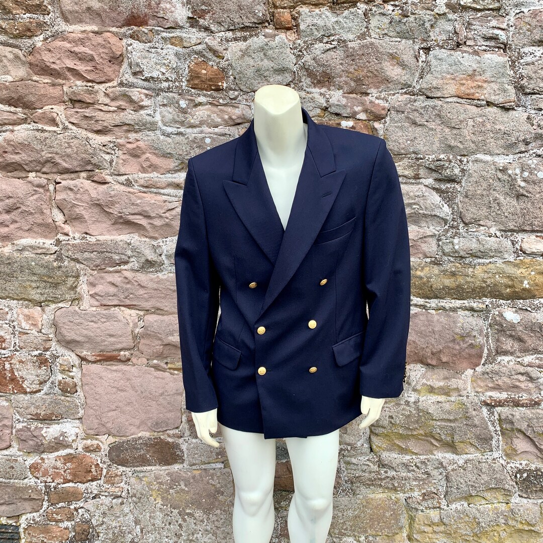 CLASSIC SARTORIAL BLAZER Double Breasted Pure New Wool - Etsy