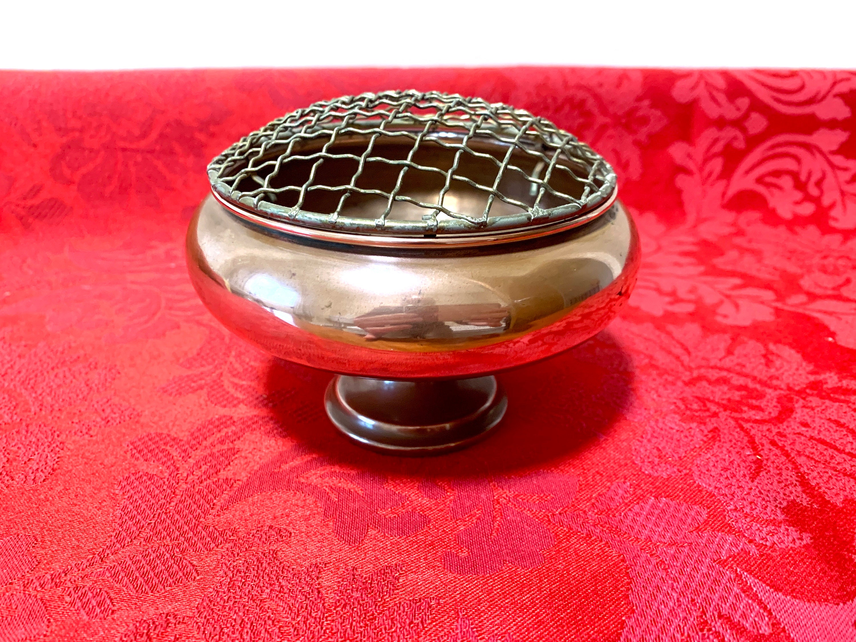 COPPER FLORAL URN Vintage Copper Rose Bowl or Flower Bowl or Funeral ...