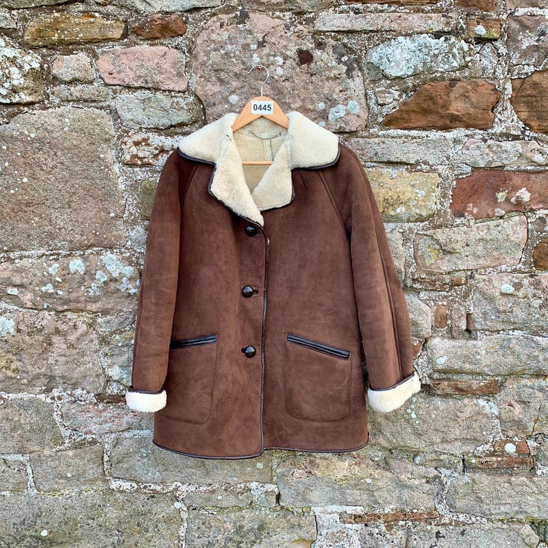 Sheepskin Coat England - Etsy UK