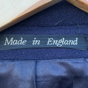 GENUINE CROMBIE OVERCOAT - Gent's Superior Sartorial Pure New Wool Navy ...