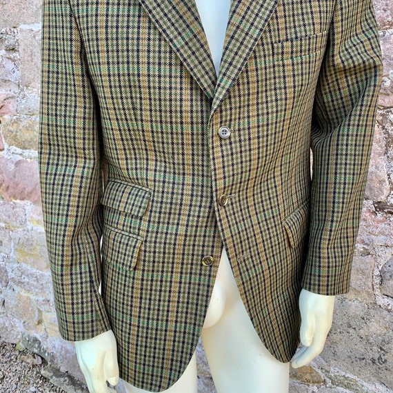 Classic Vintage 3 button "Old School" check Hacking J… - Gem