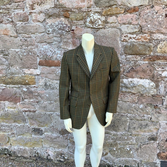 Classic Vintage 3 button "Old School" check Hacking J… - Gem