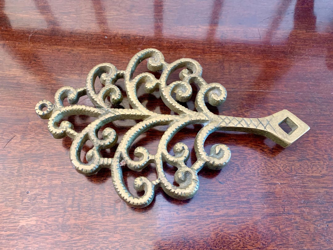 ANTIQUE BRASS TRIVET - Antique English Victorian Brass Trivet in the ...