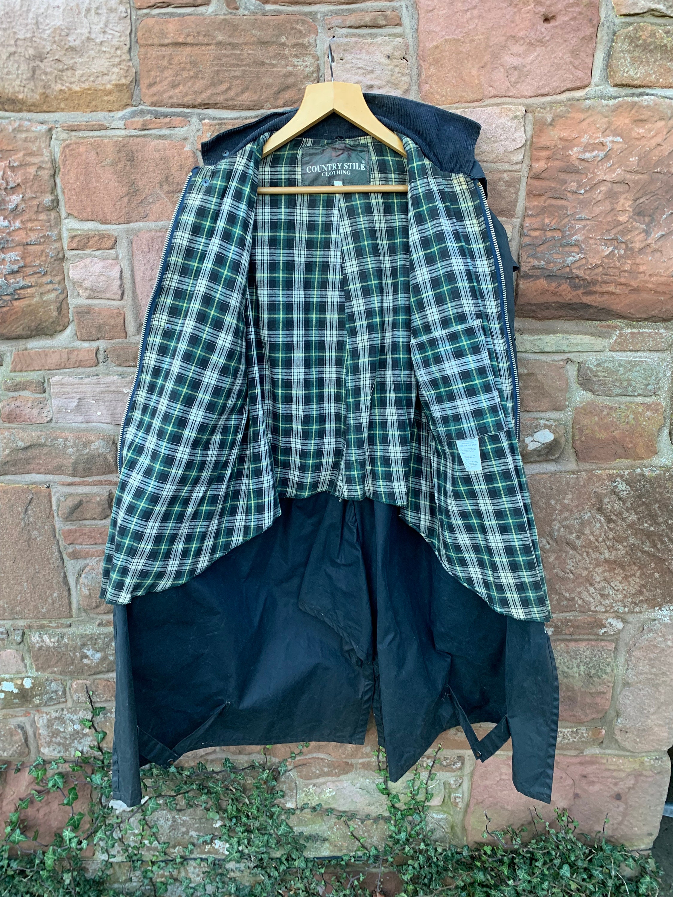 STOCKMAN COAT - Dark Green Men's Long Equestrian Outback Horseback ...