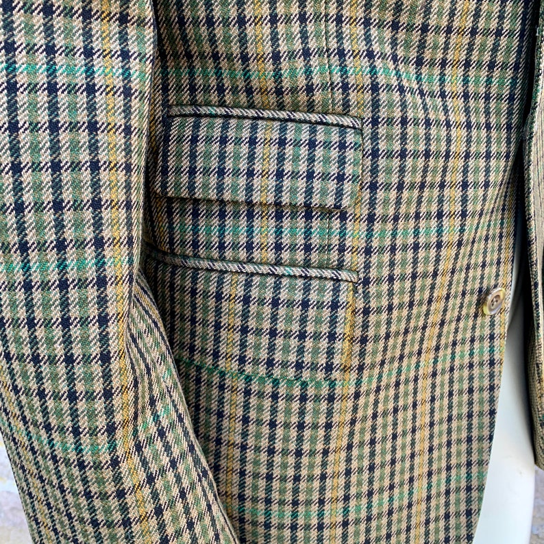 Classic Vintage 3 Button old School Check Hacking - Etsy