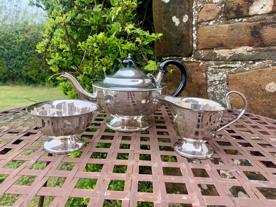 Vintage Pre 1950s English Tea Service Including Teapot, Milk Jug or ...
