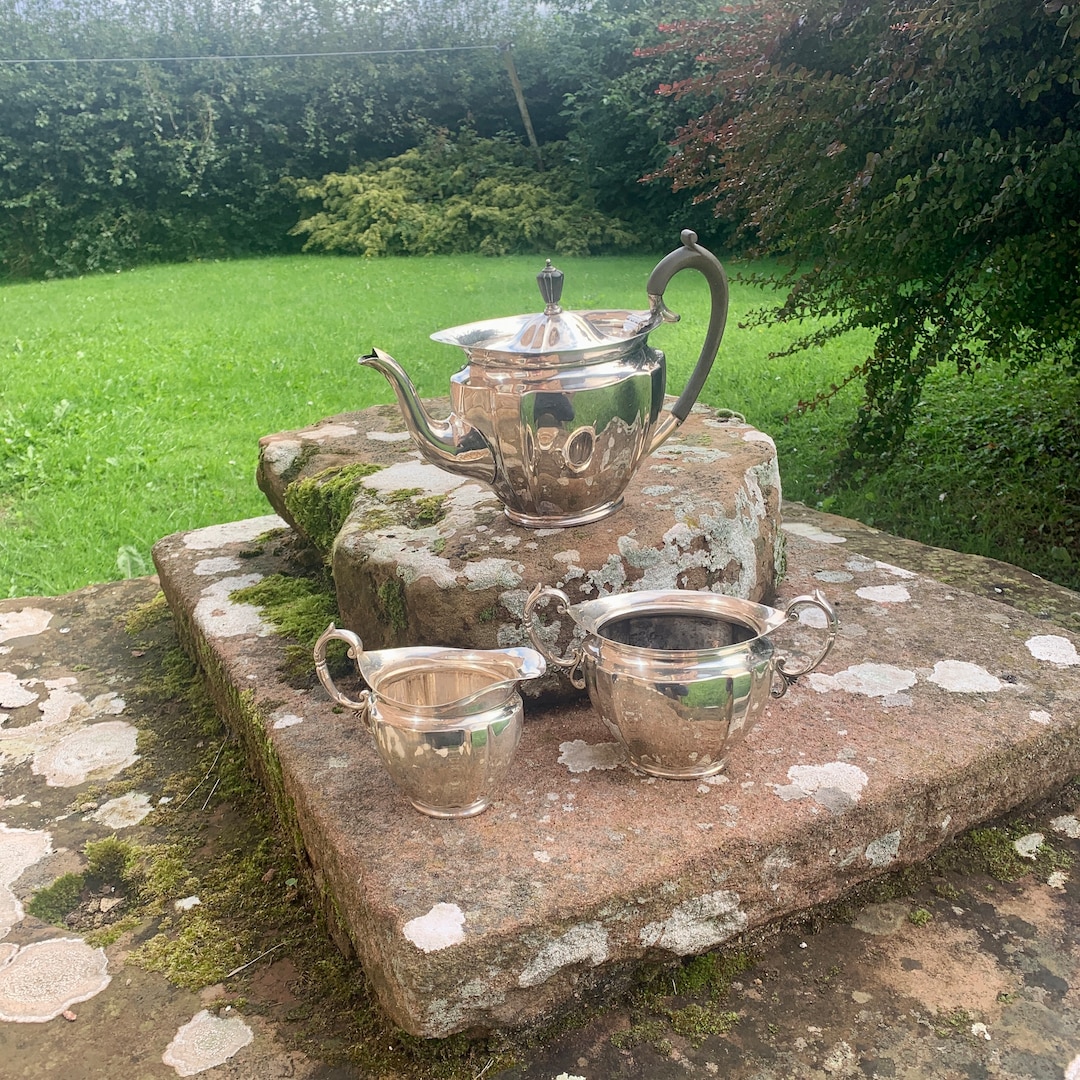 Antique Period Tea Service Including Teapot, Milk Jug or Creamer and ...
