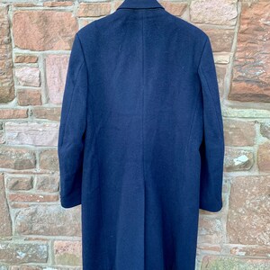GENUINE CROMBIE OVERCOAT - Gent's Superior Sartorial Pure New Wool Navy ...