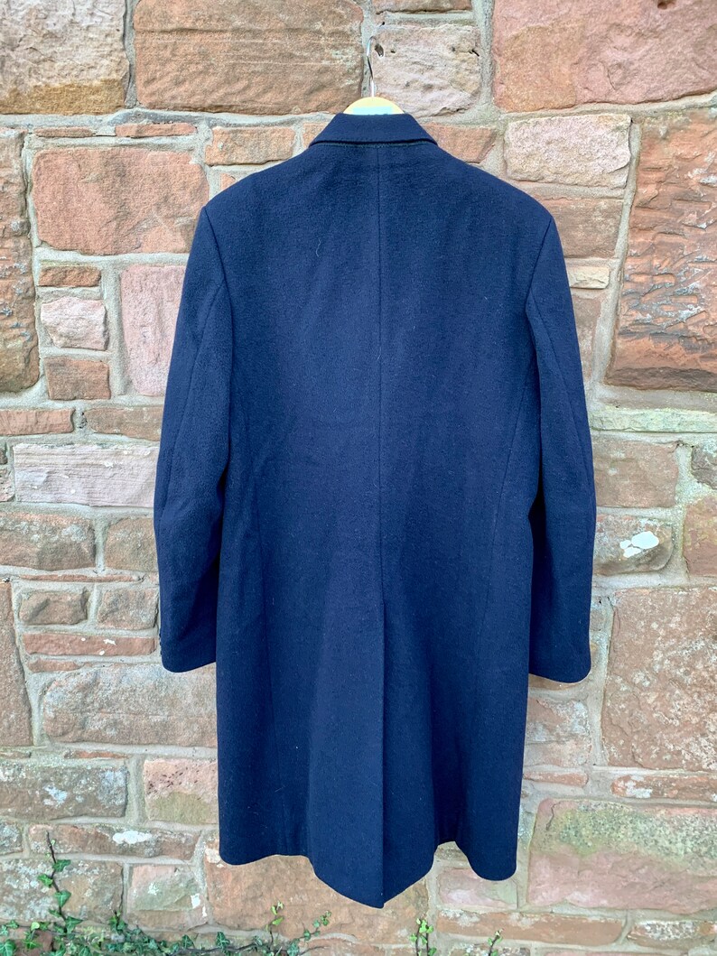 GENUINE CROMBIE OVERCOAT - Gent's Superior Sartorial Pure New Wool Navy ...