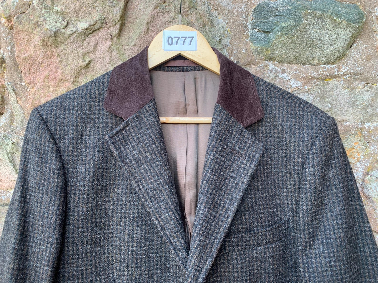SINGLE BREASTED OVERCOAT - Classic Vintage Sartorial Quality Wool Tweed ...